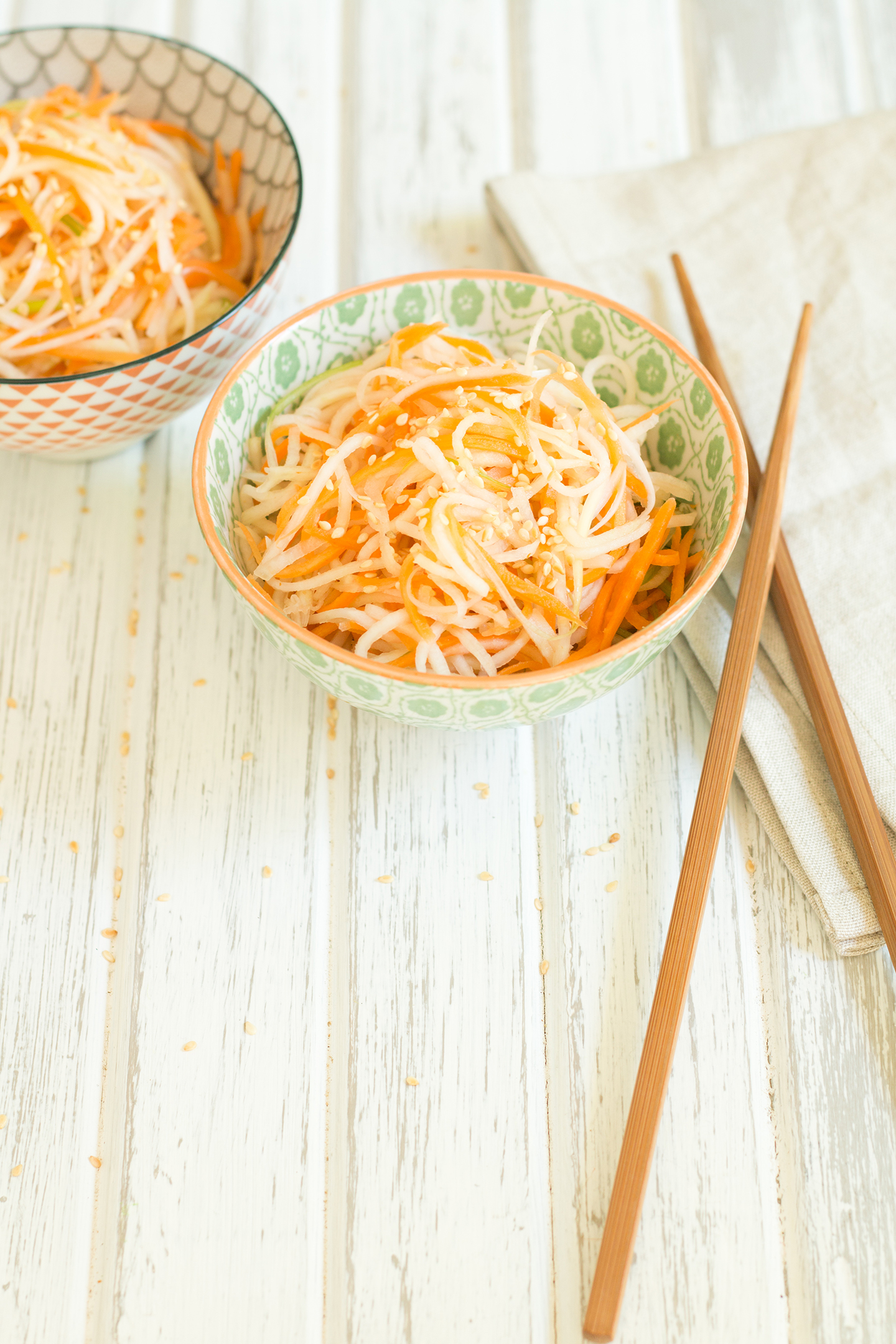 Salade de chou-rave style asiatique - Virage - Le magazine en ligne