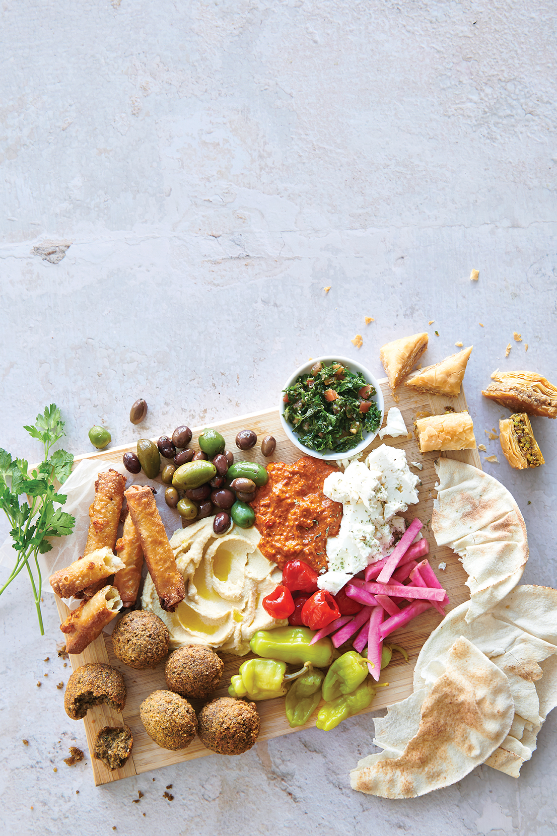Plateau libanais style mezze - Virage - Le magazine en ligne